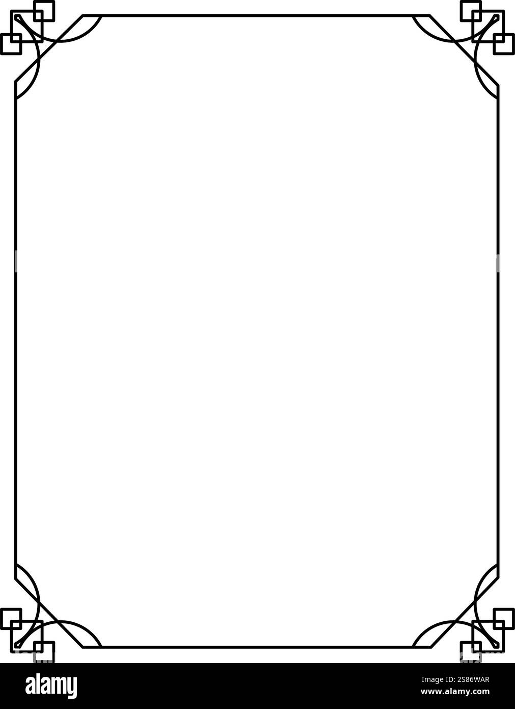 monochrome frame vintage style Stock Vector Image & Art - Alamy