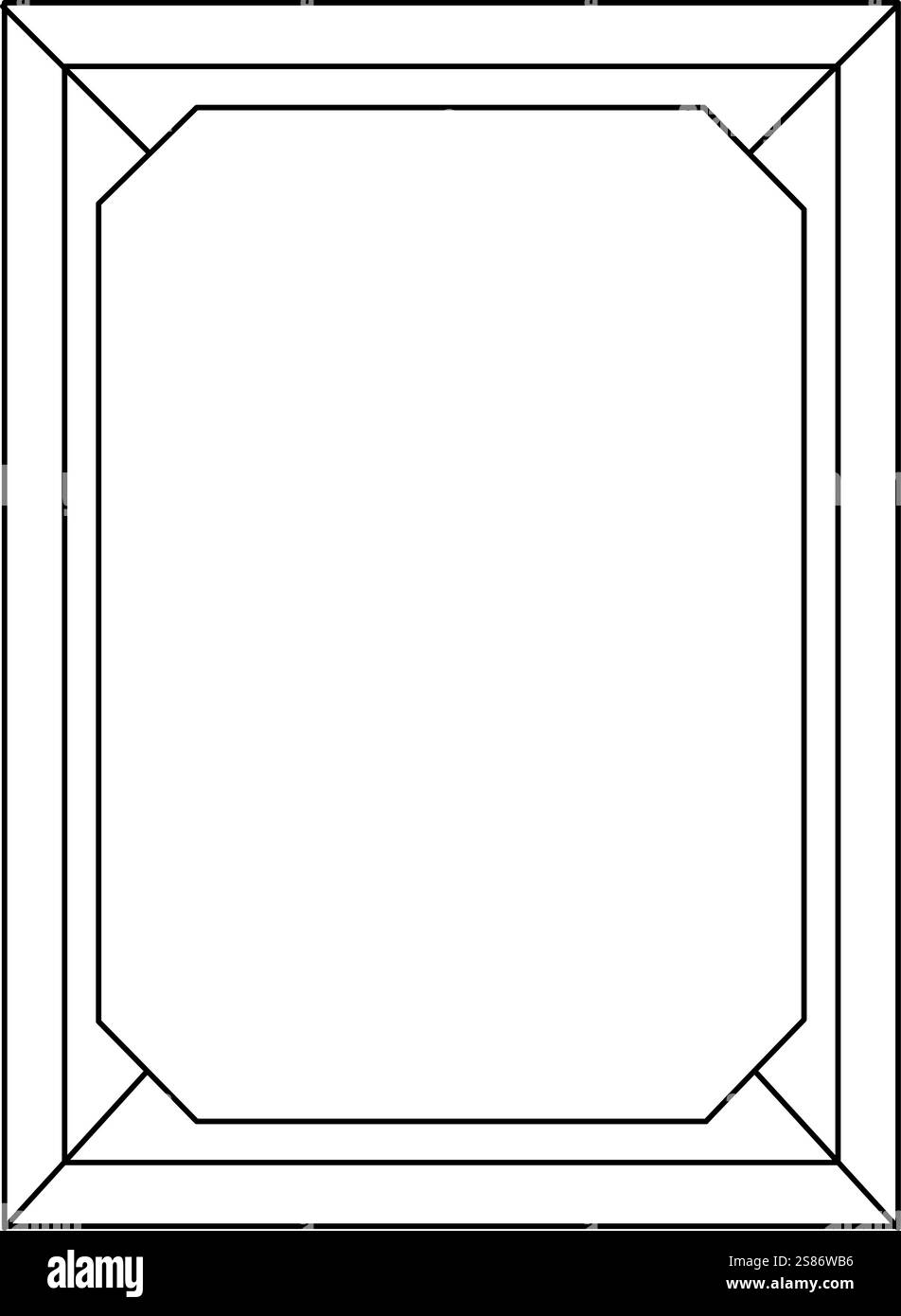 monochrome frame linear Stock Vector Image & Art - Alamy