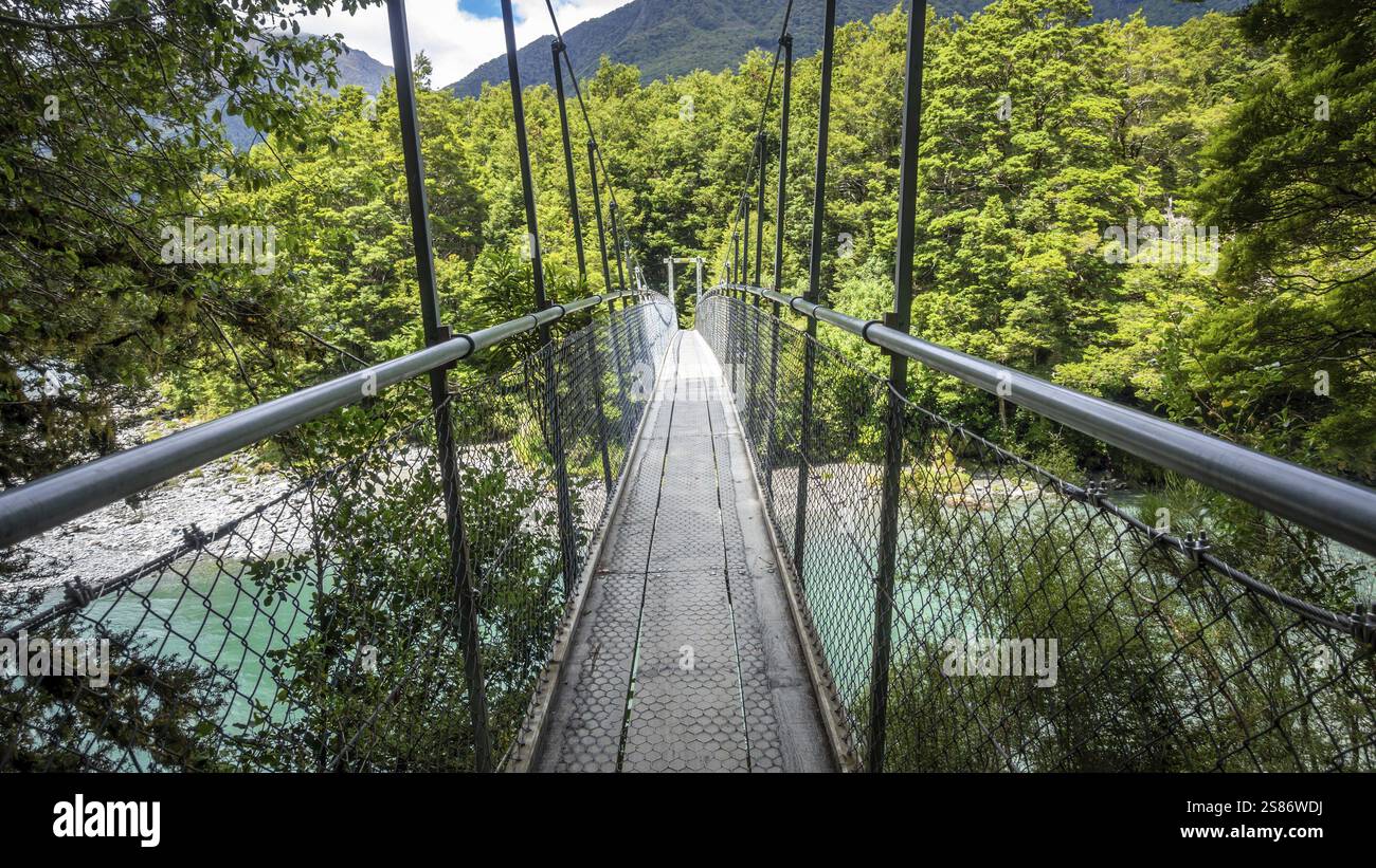 An image of the Haast River Landsborough Valley New Zealand Stock Photo ...