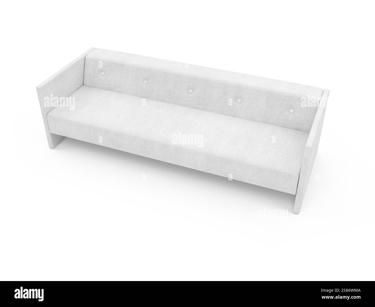 Isolated couch over white background Stock Photo - Alamy