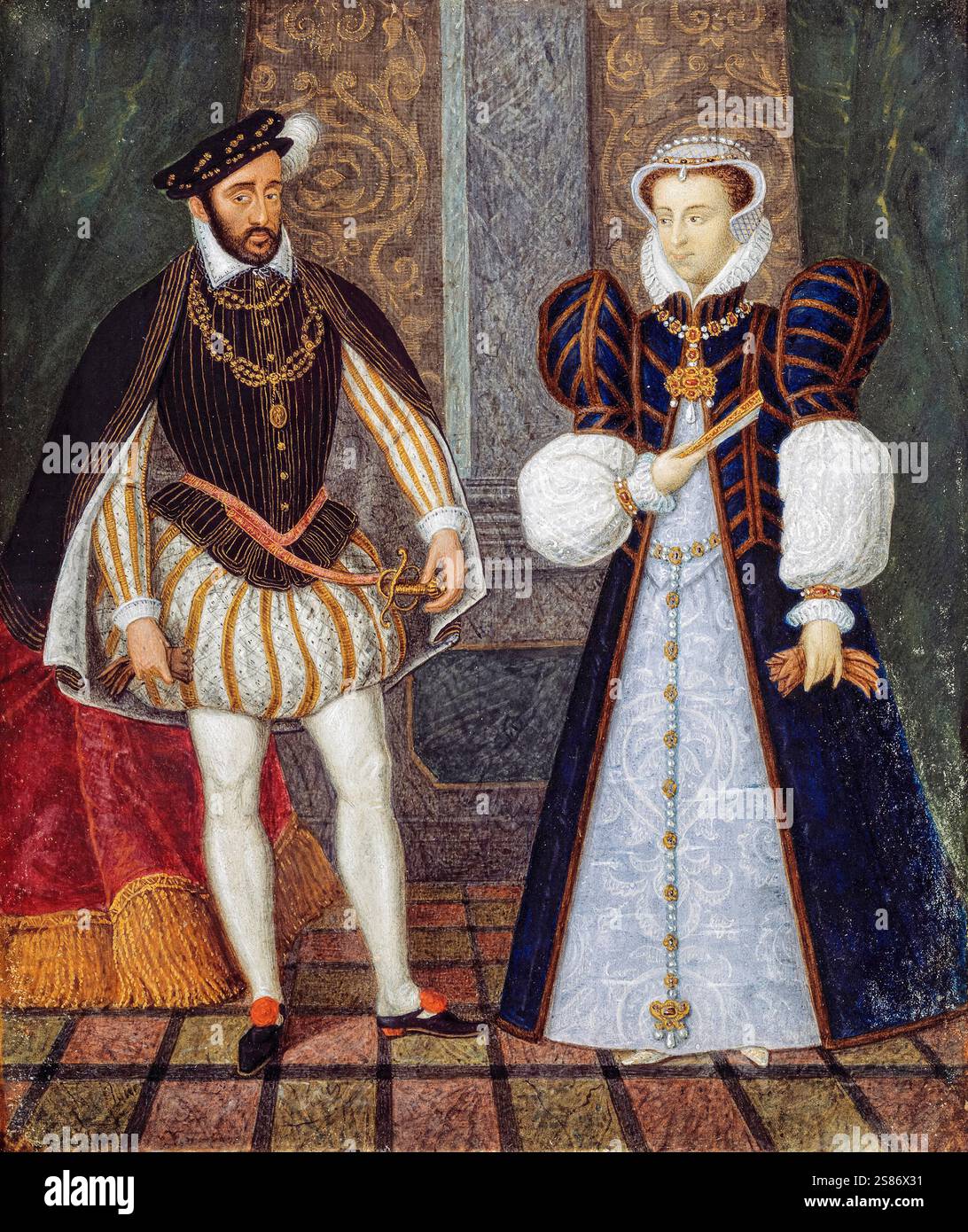 Henry II of France (1519-1559) and Catherine de Medici (1519-1589 ...