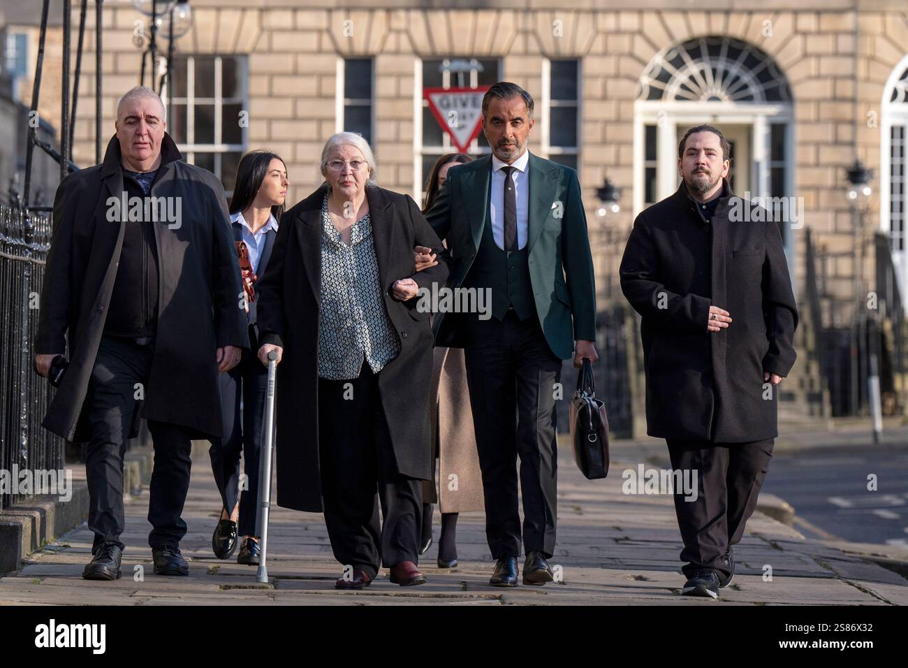The family of murder victim Emma Caldwell, her mother Margaret Caldwell ...