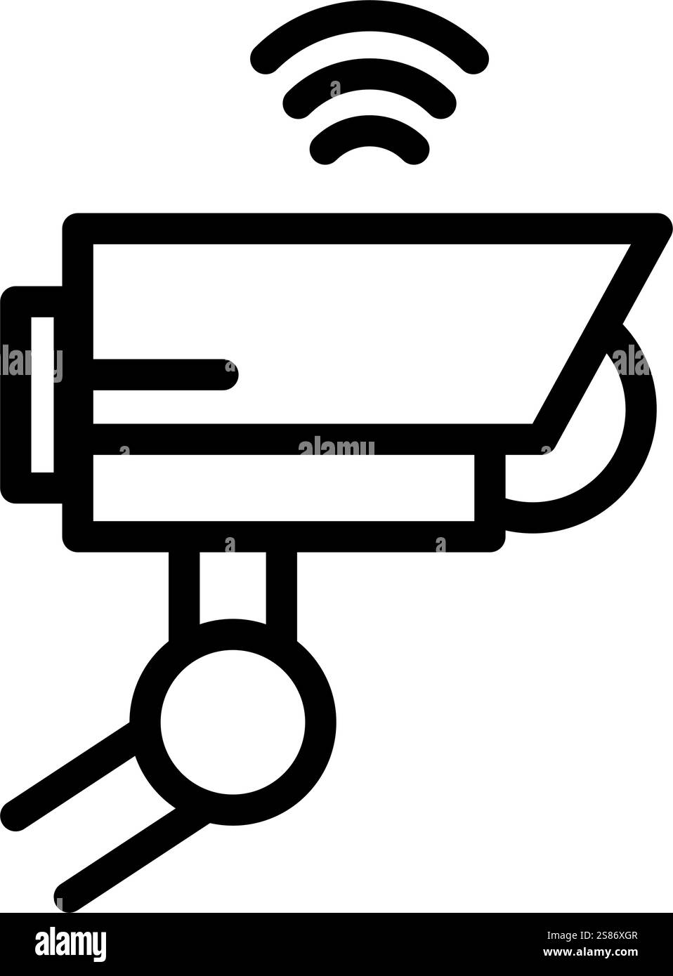 Surveillance camera in house Stock Vector Images - Alamy