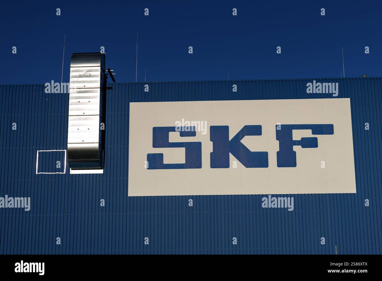 Schweinfurt, Germany. 13th Jan, 2025. The logo of SKF (Svenska ...
