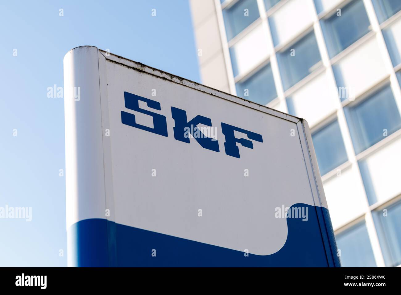 Schweinfurt, Germany. 13th Jan, 2025. The logo of SKF (Svenska ...