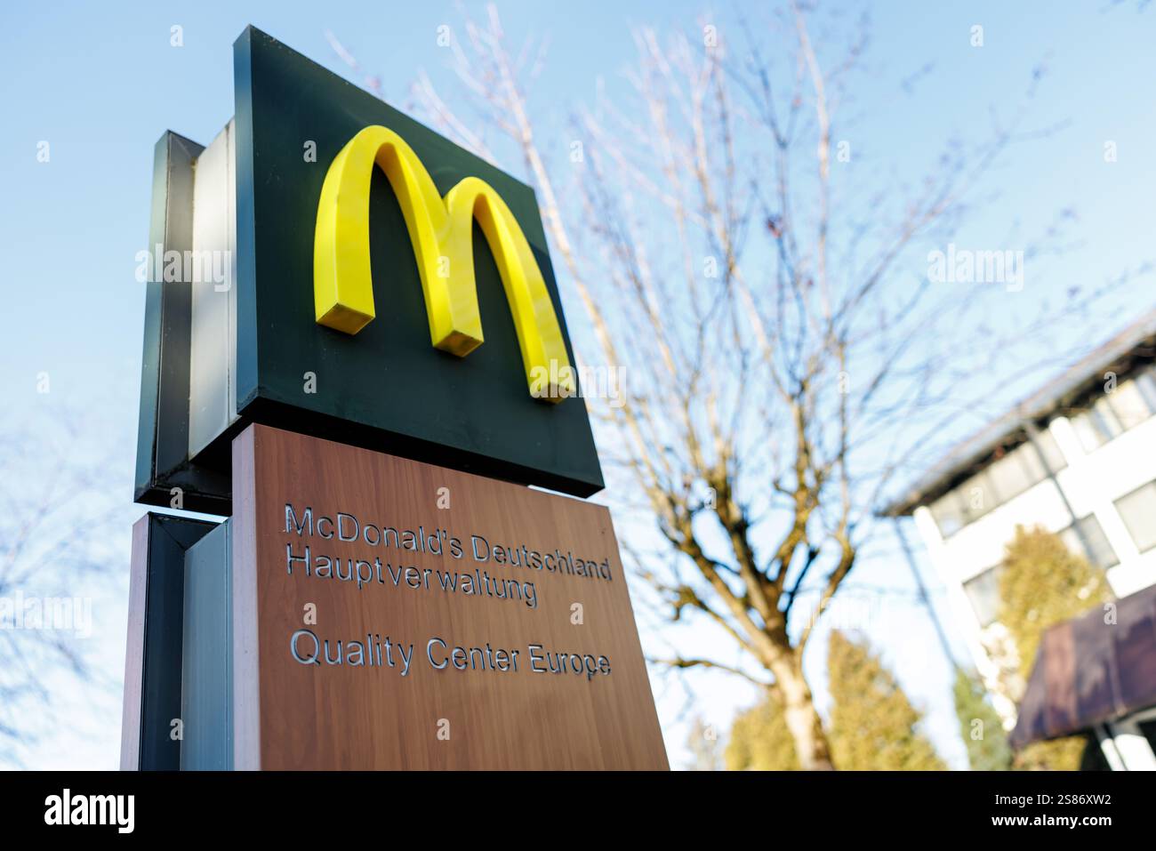 Munich, Germany. 14th Jan, 2025. The McDonald's lettering and logo as ...