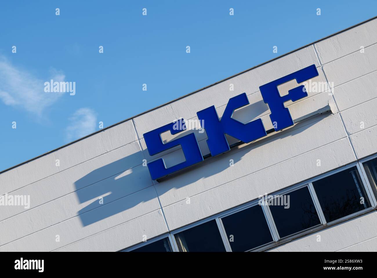 Schweinfurt, Germany. 13th Jan, 2025. The logo of SKF (Svenska ...