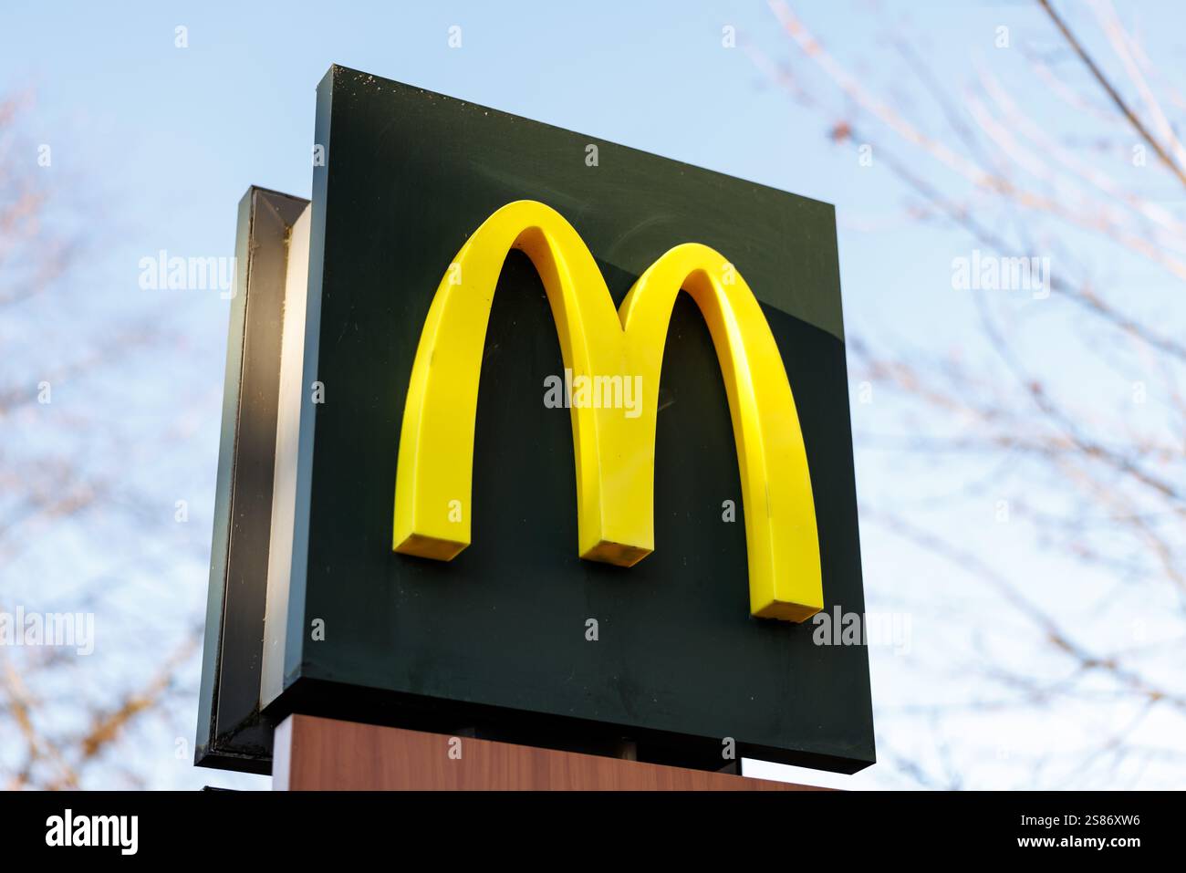 Munich, Germany. 14th Jan, 2025. The McDonald's lettering and logo can ...