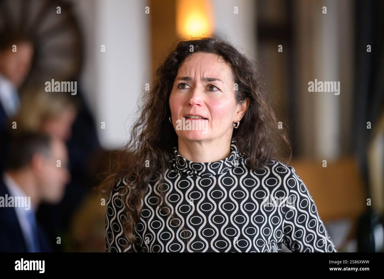 Stolpen, Germany. 21st Jan, 2025. Constanze Geiert (CDU), Minister of ...