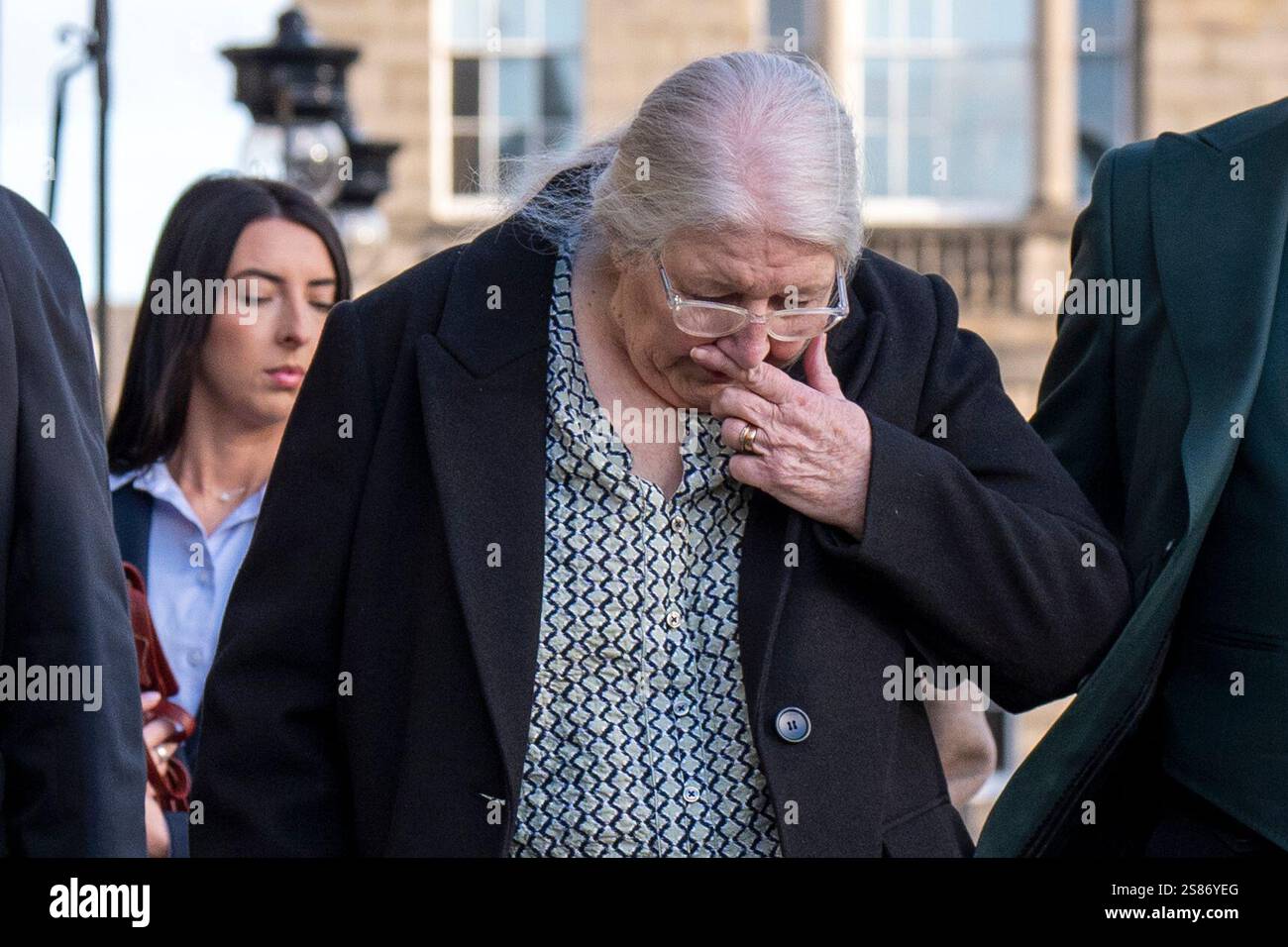 The mother of murder victim Emma Caldwell, Margaret Caldwell arriving ...