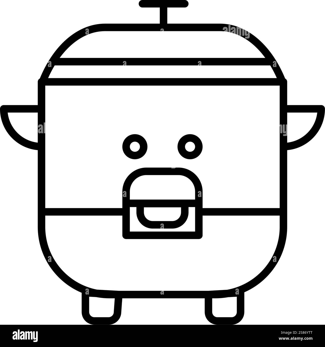 Rice cooker icon linear hi-res stock photography and images - Alamy