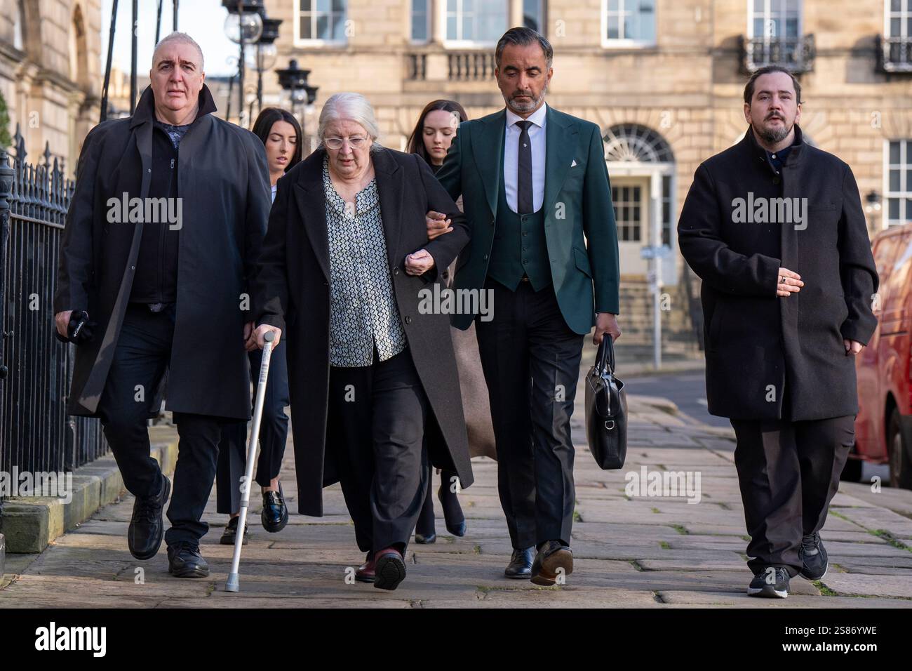 The family of murder victim Emma Caldwell, her mother Margaret Caldwell ...
