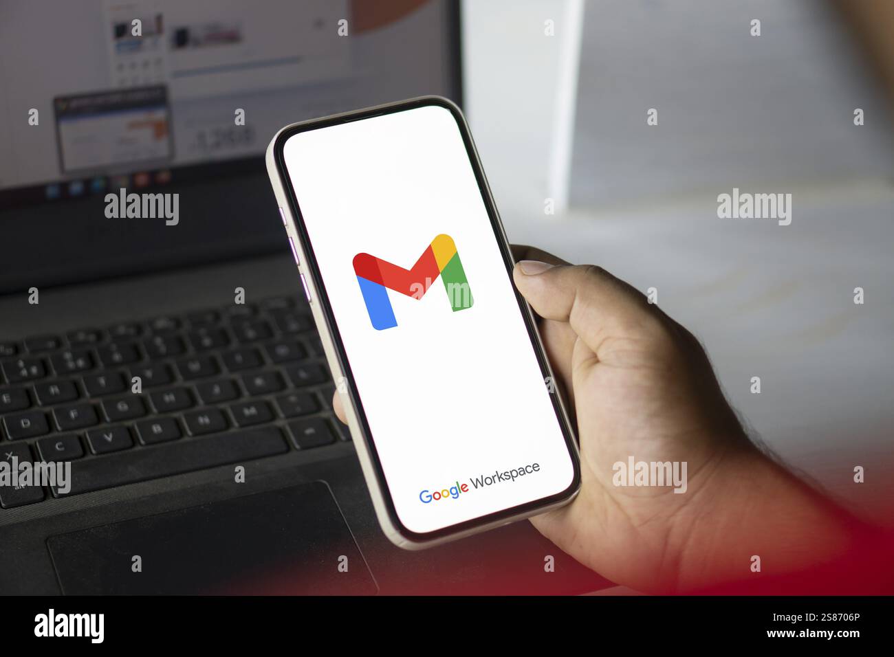 Google Gmail logo is displayed on smartphone Stock Photo - Alamy