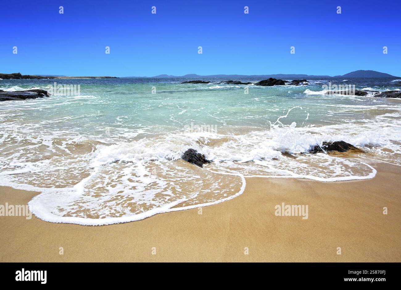 A photography of sunny beach in Australia Stock Photo - Alamy