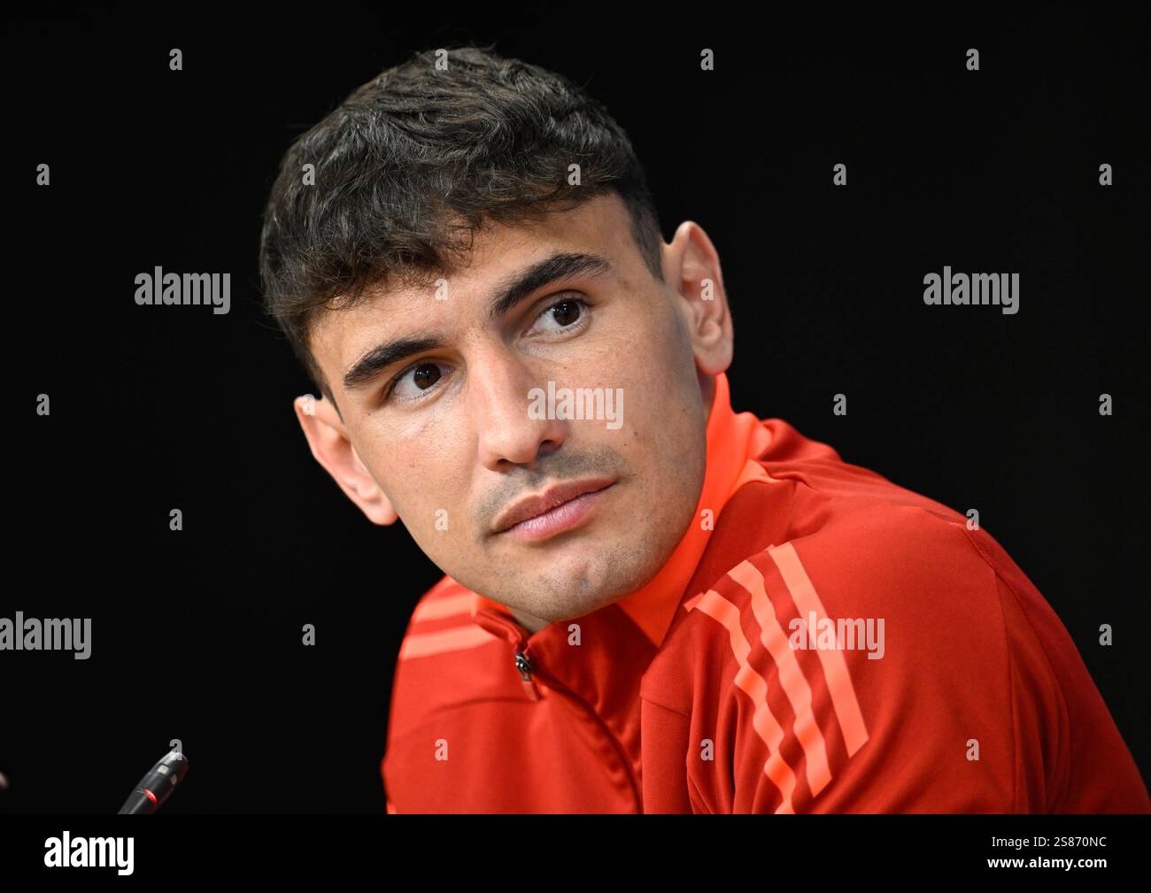 Prague, Czech Republic. 21st Jan, 2025. Sparta midfielder Qazim Laci ...