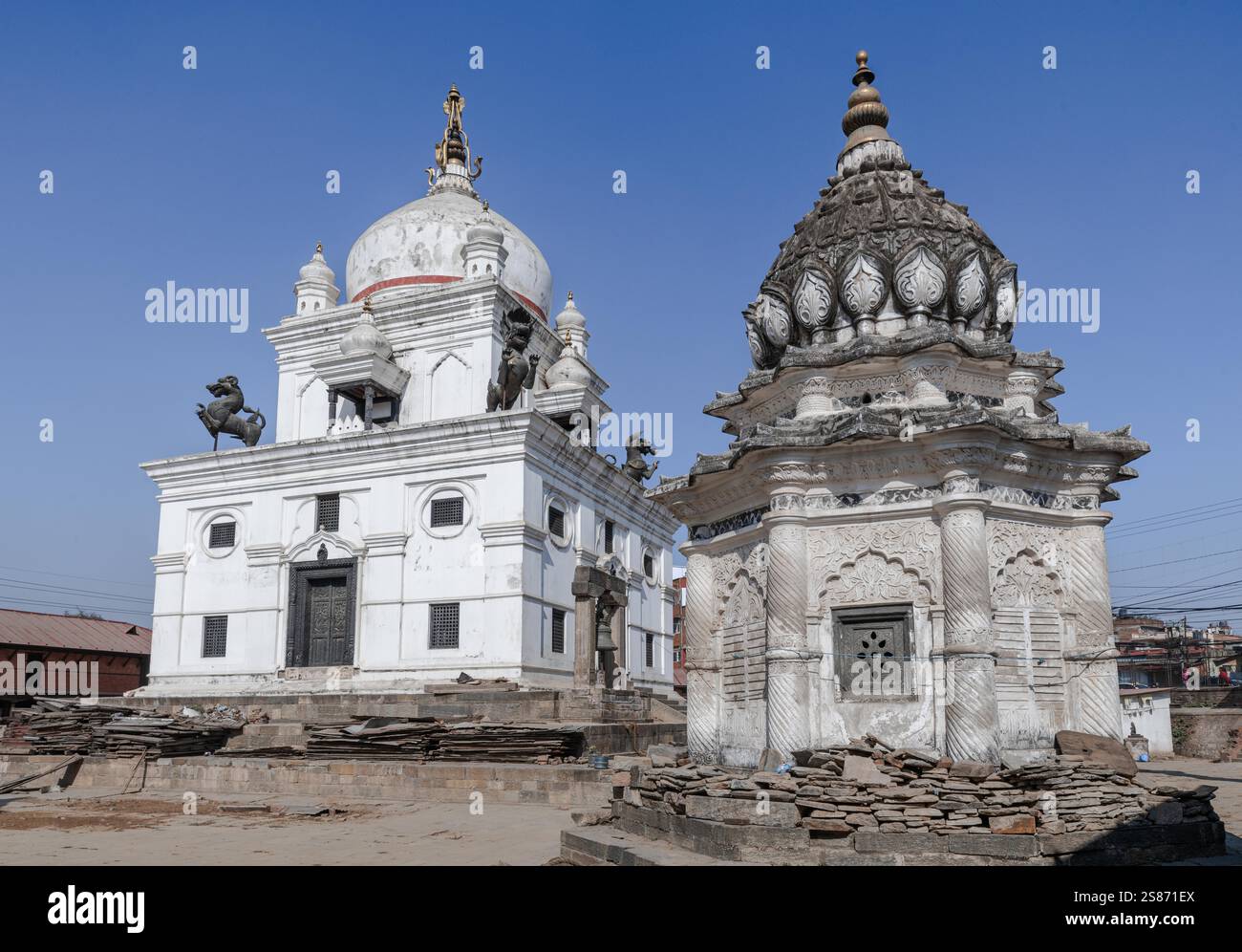 The Kalmochan Temple, dedicated to the Hindu god Vishnu, the preserver ...