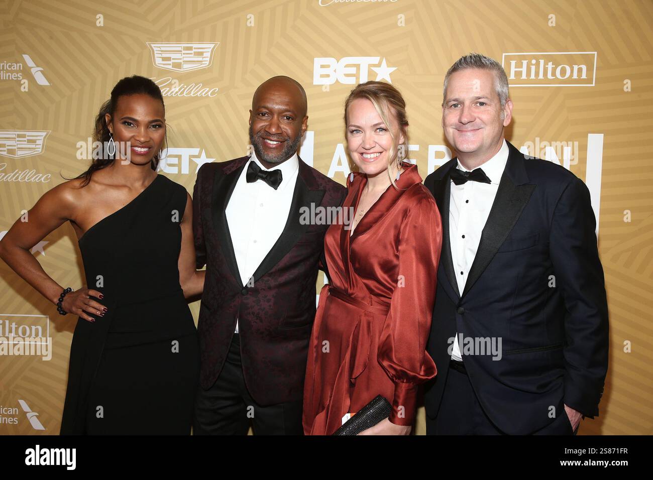 Lynette Howell Taylor, Nicole Friday, Jeff Friday and guest at the ...