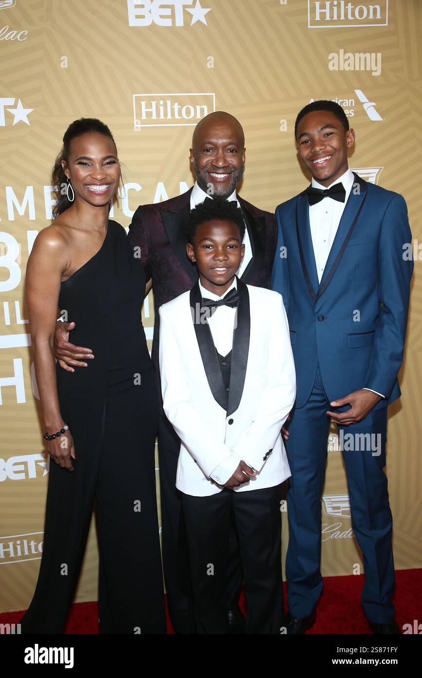 Nicole Friday, Jeff Friday and family at the American Black Film ...