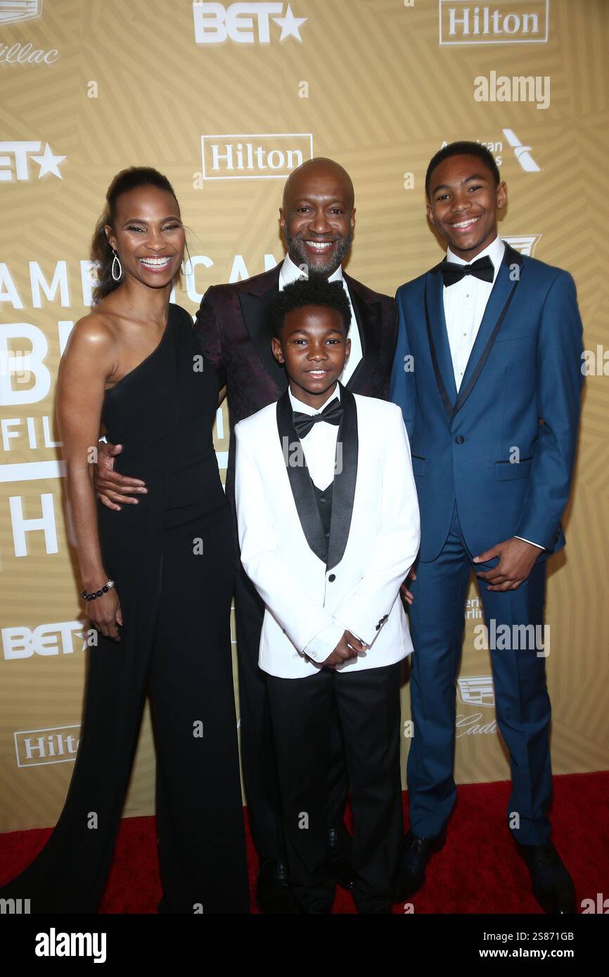 Nicole Friday, Jeff Friday and family at the American Black Film ...