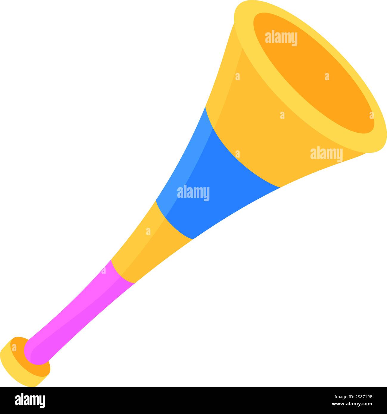 party plastic horn Stock Vector Image & Art - Alamy