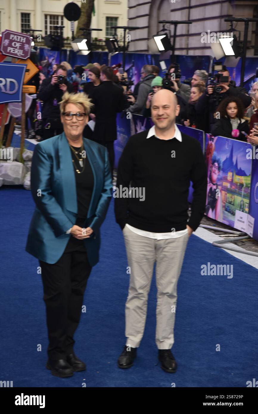 LONDON, ENGLAND - FEBRUARY 23: Kori Rae and Dan Scanlon attends the "Onward" UK Premiere at The ...