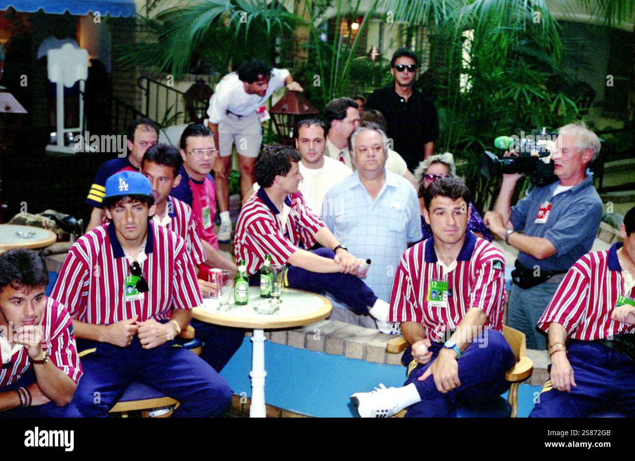 Los Angeles, CA, USA, 1994. The Romanian soccer team at FIFA World Cup ...