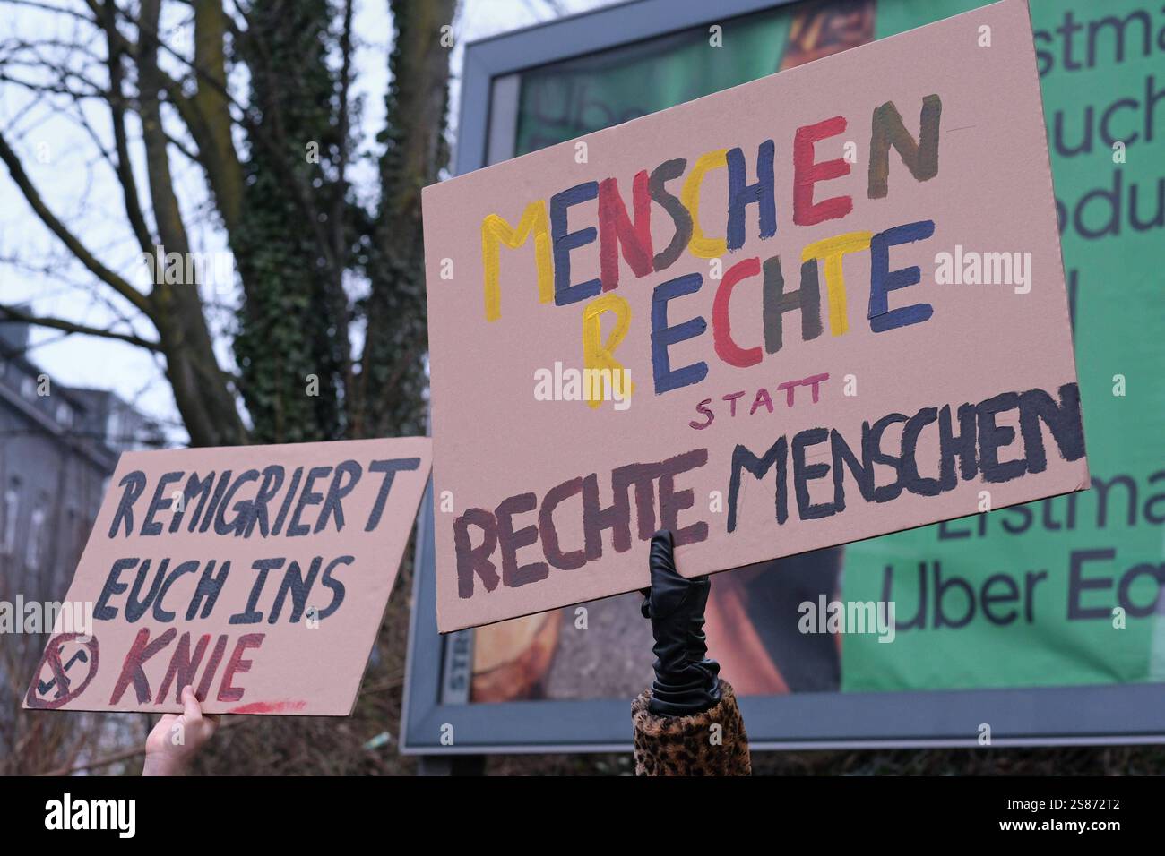 Demonstration gegen Rechtsradikale Aachen, 18.01.2025: Friedliche ...