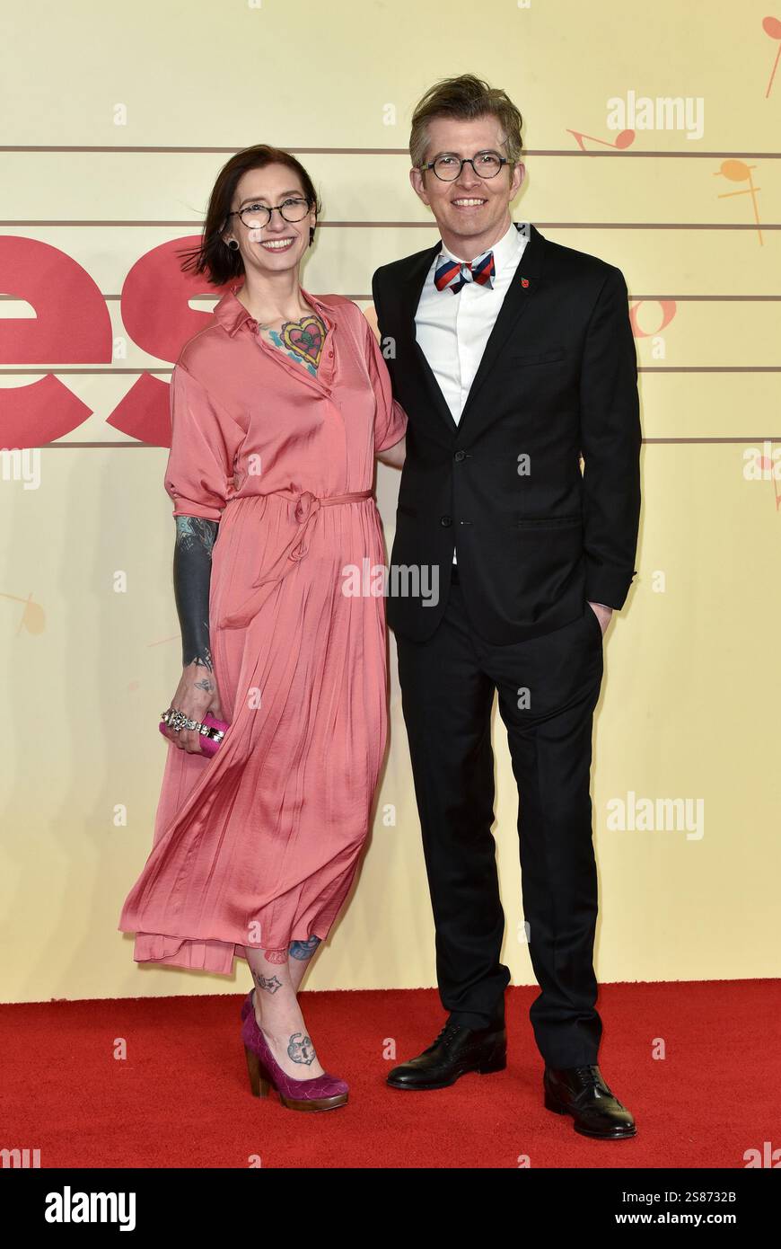 Samantha Stevenson and Gareth Malone attends the 'Military Wives' UK ...