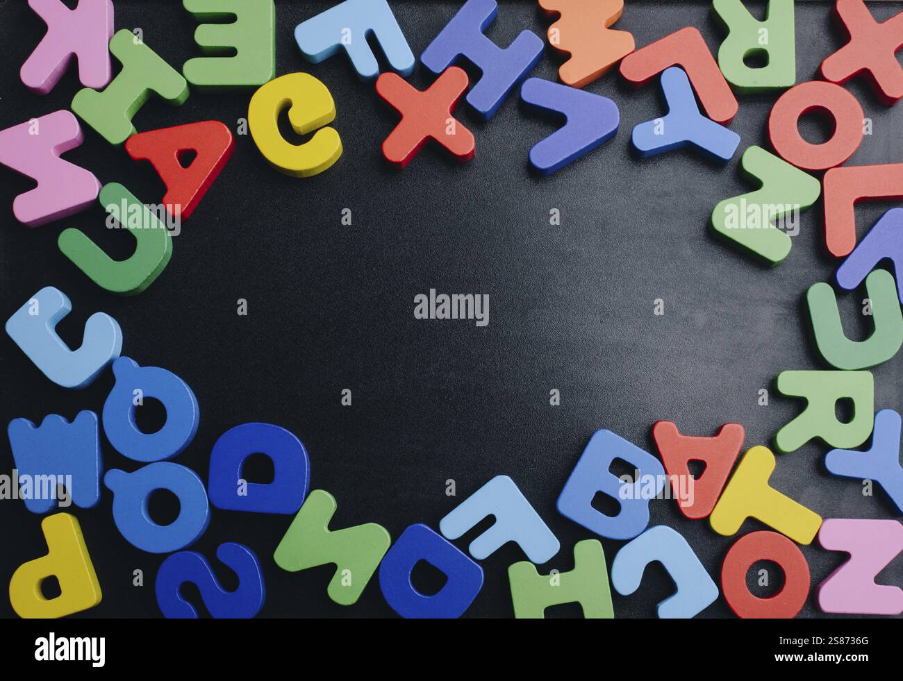 Letter alphabet made colored hi-res stock photography and images - Alamy