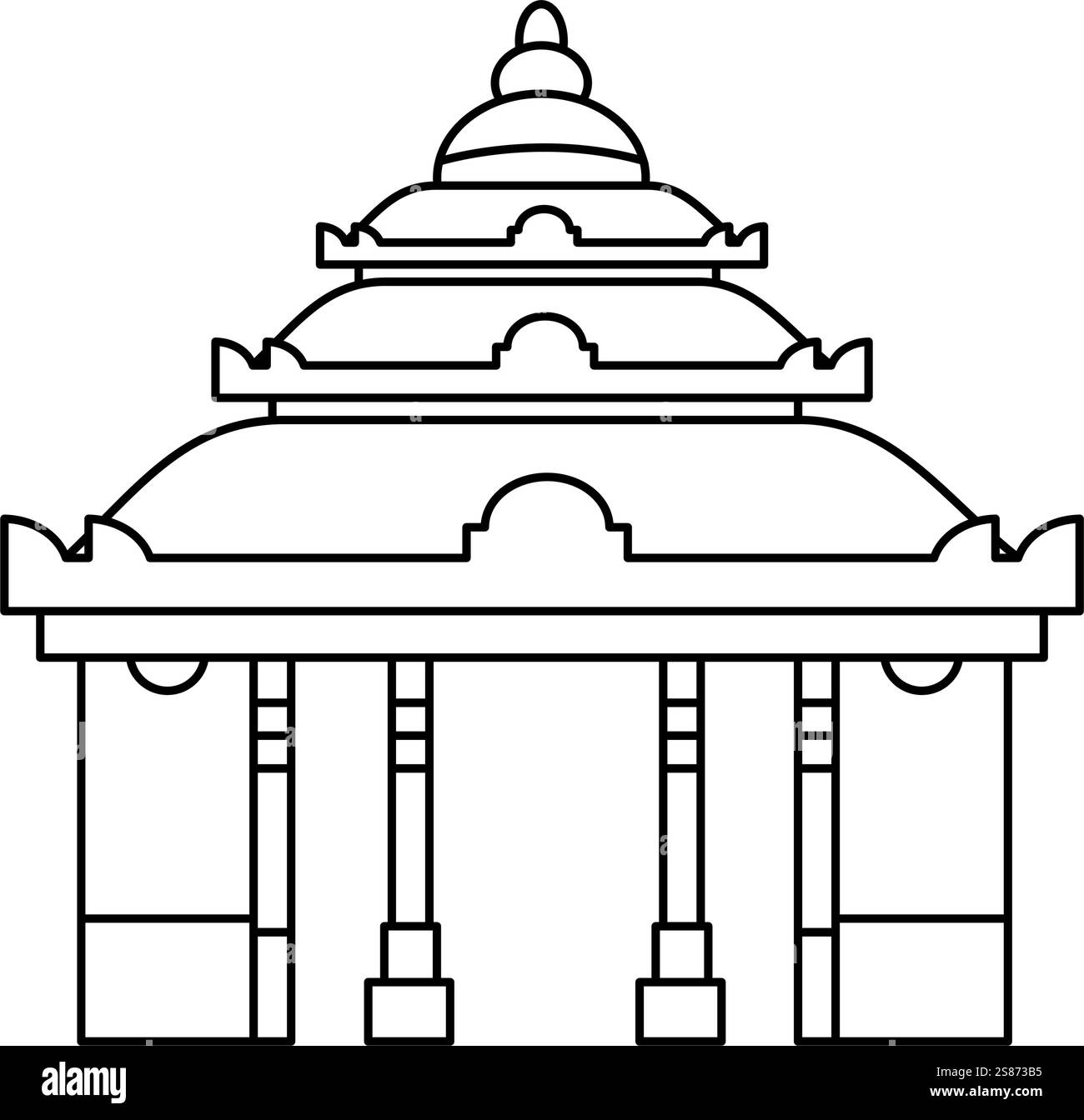 new vishwanath temple simple Stock Vector Image & Art - Alamy