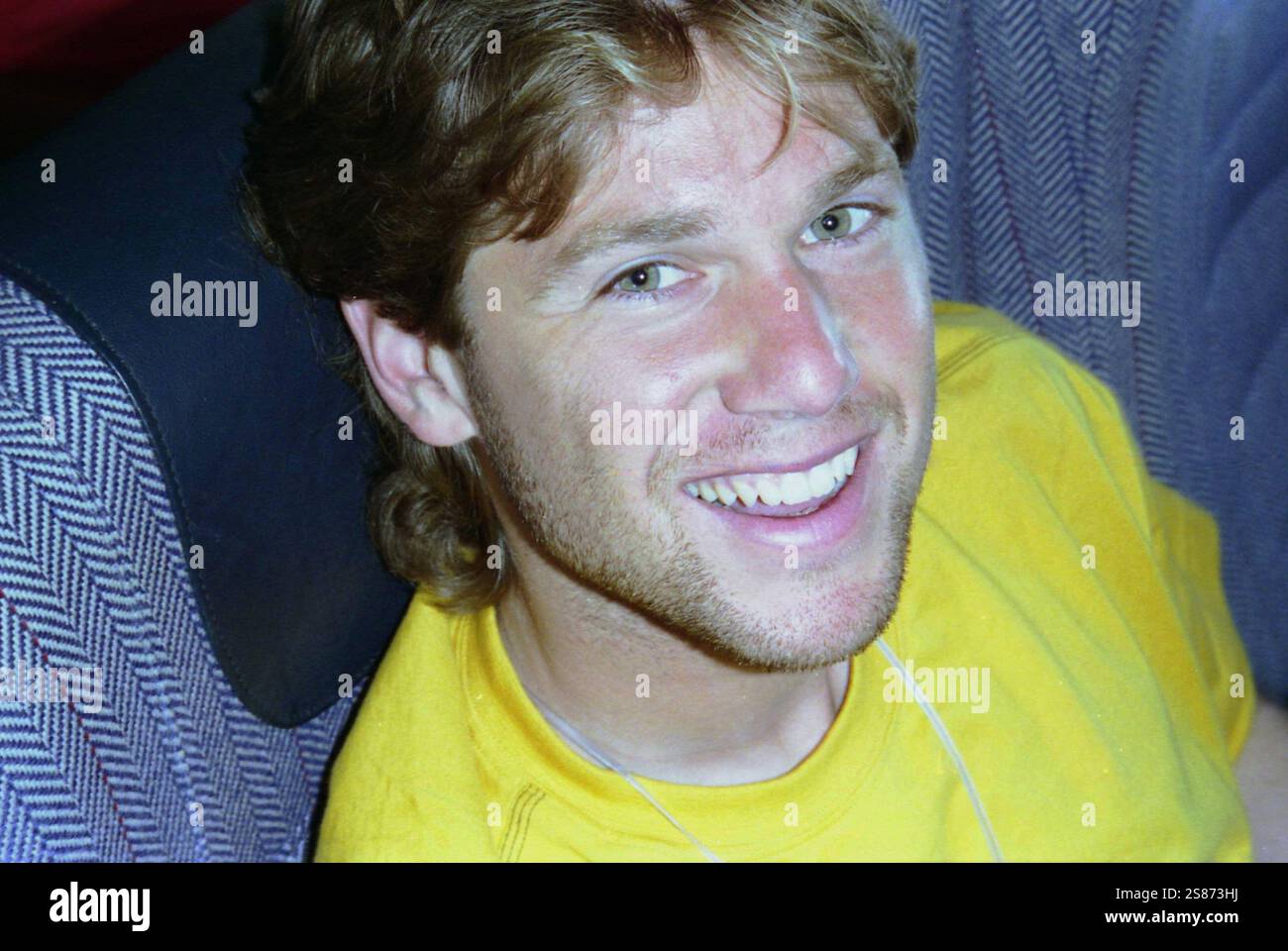Los Angeles, CA, USA, 1994. Portrait of Florin Răducioiu, player in the ...