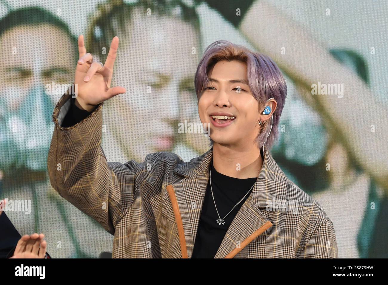 BTS on NBC's Today Show at Rockefeller Plaza on February 21, 2020 in ...