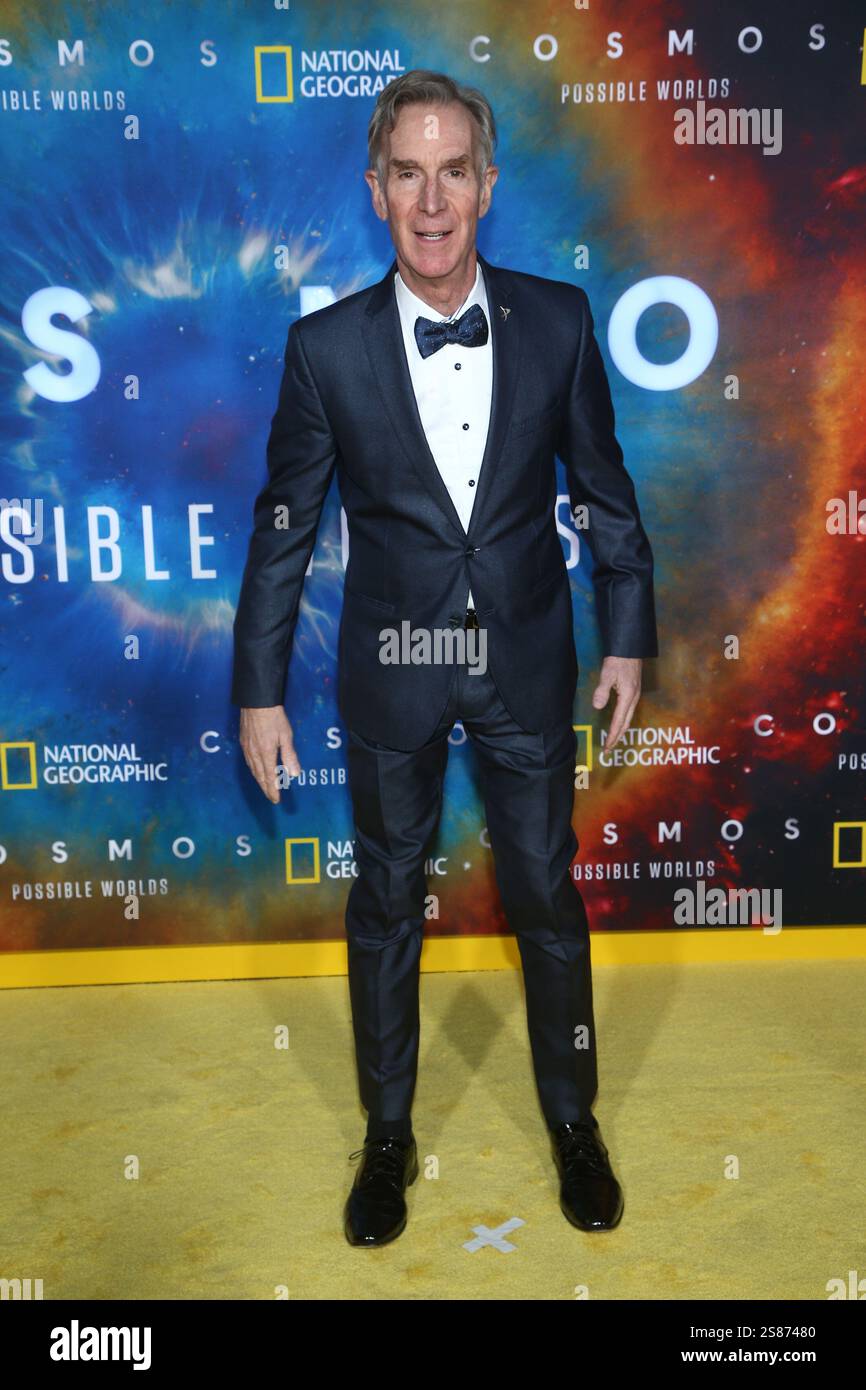 Bill Nye at the 'Cosmos: Possible Worlds' film premiere, University of ...