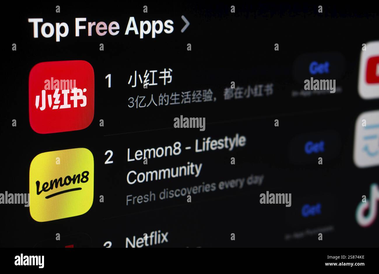 Top free Apps charts on apple app store. Social media apps Xiaohongshu ...