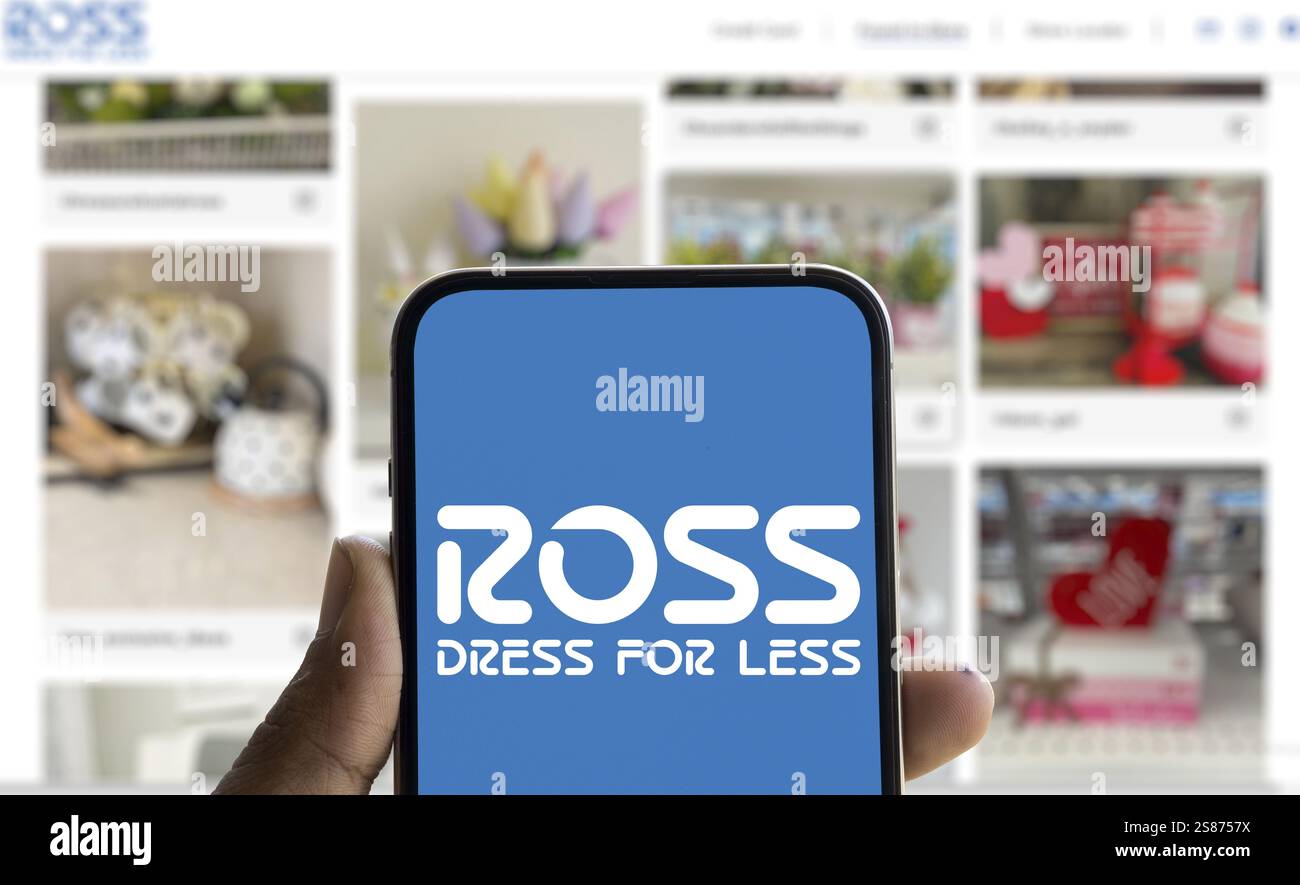 Ross dress for less logo is displayed on smartphone Stock Photo - Alamy