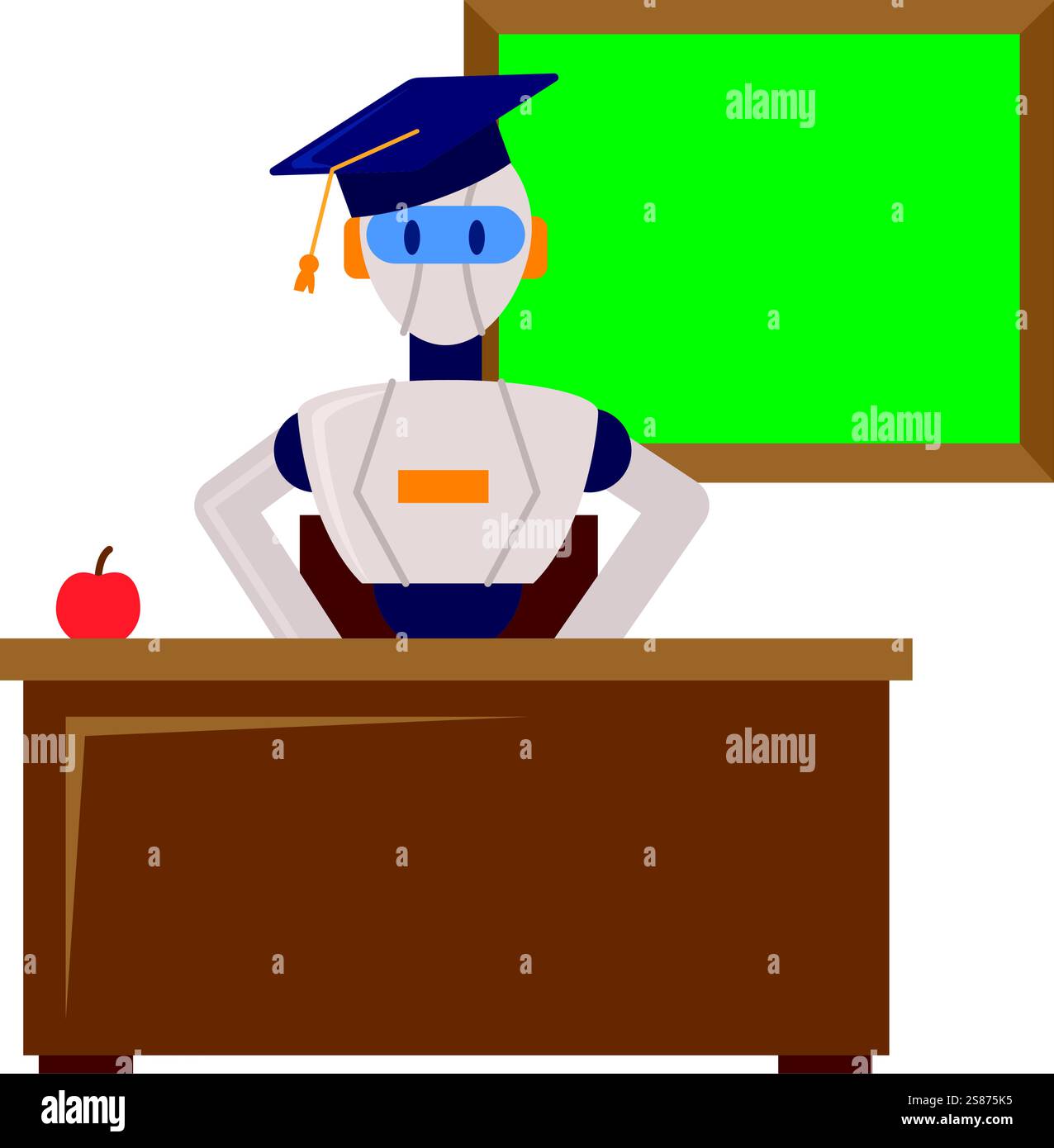 ai education teacher robot Stock Vector Image & Art - Alamy