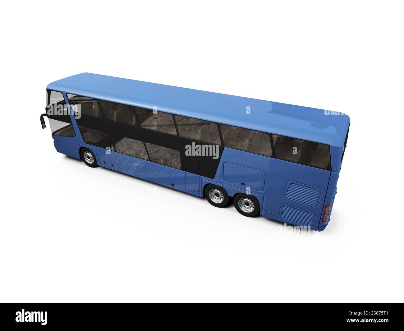 Isolated bus on white background Stock Photo - Alamy