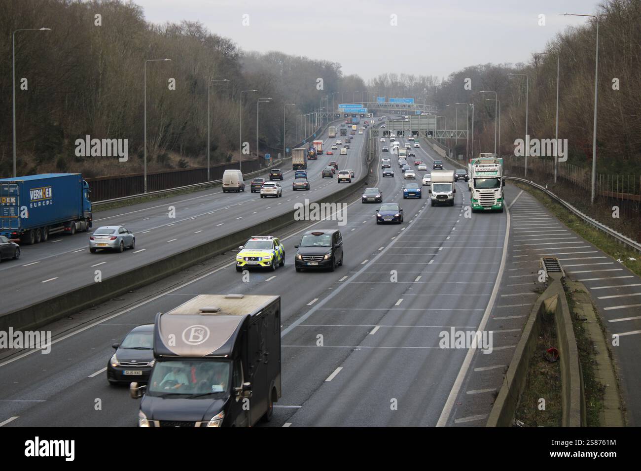 Photo of M25 London Orbital Motorway Smart Motorway Technology With ...