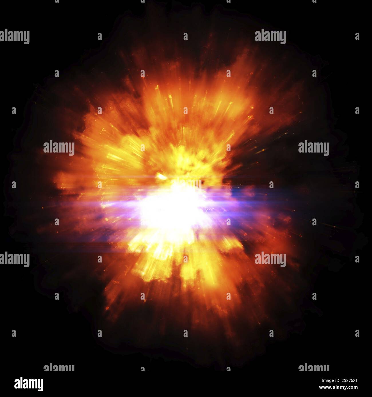 An illustration of a hot firework explosion Stock Photo - Alamy