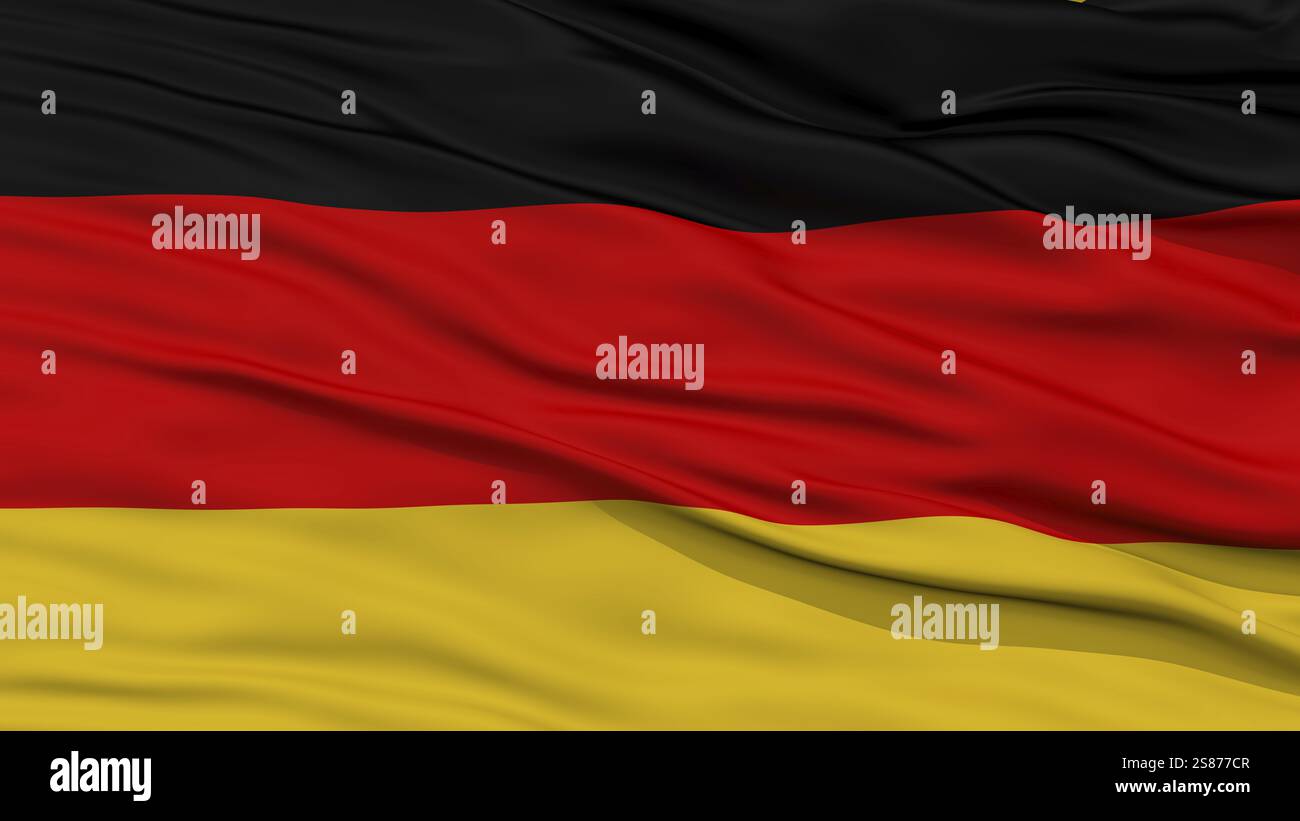 Closeup Germany Flag, Waving in the Wind, High Resolution Stock Photo ...