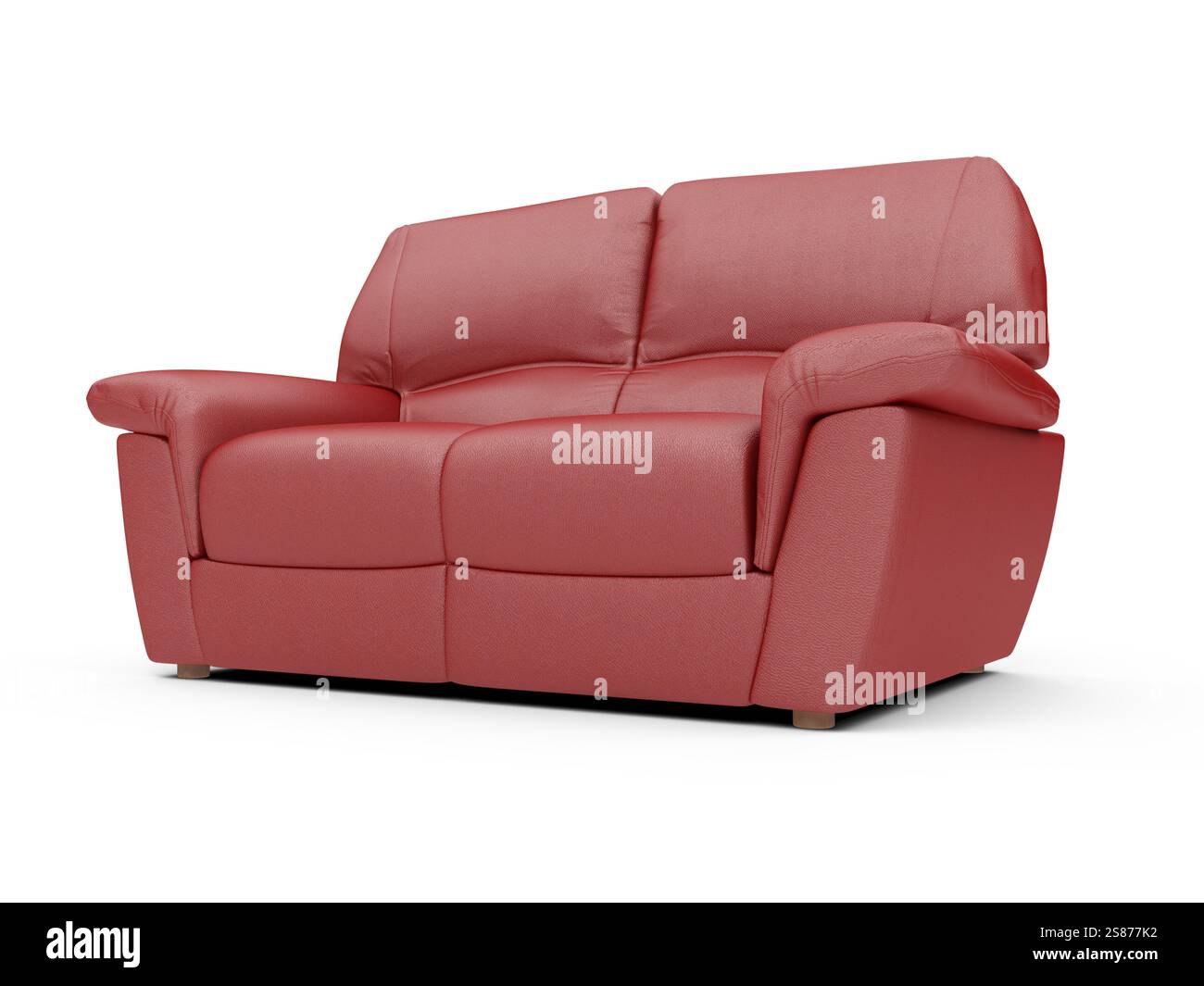 Isolated couch over white background Stock Photo - Alamy