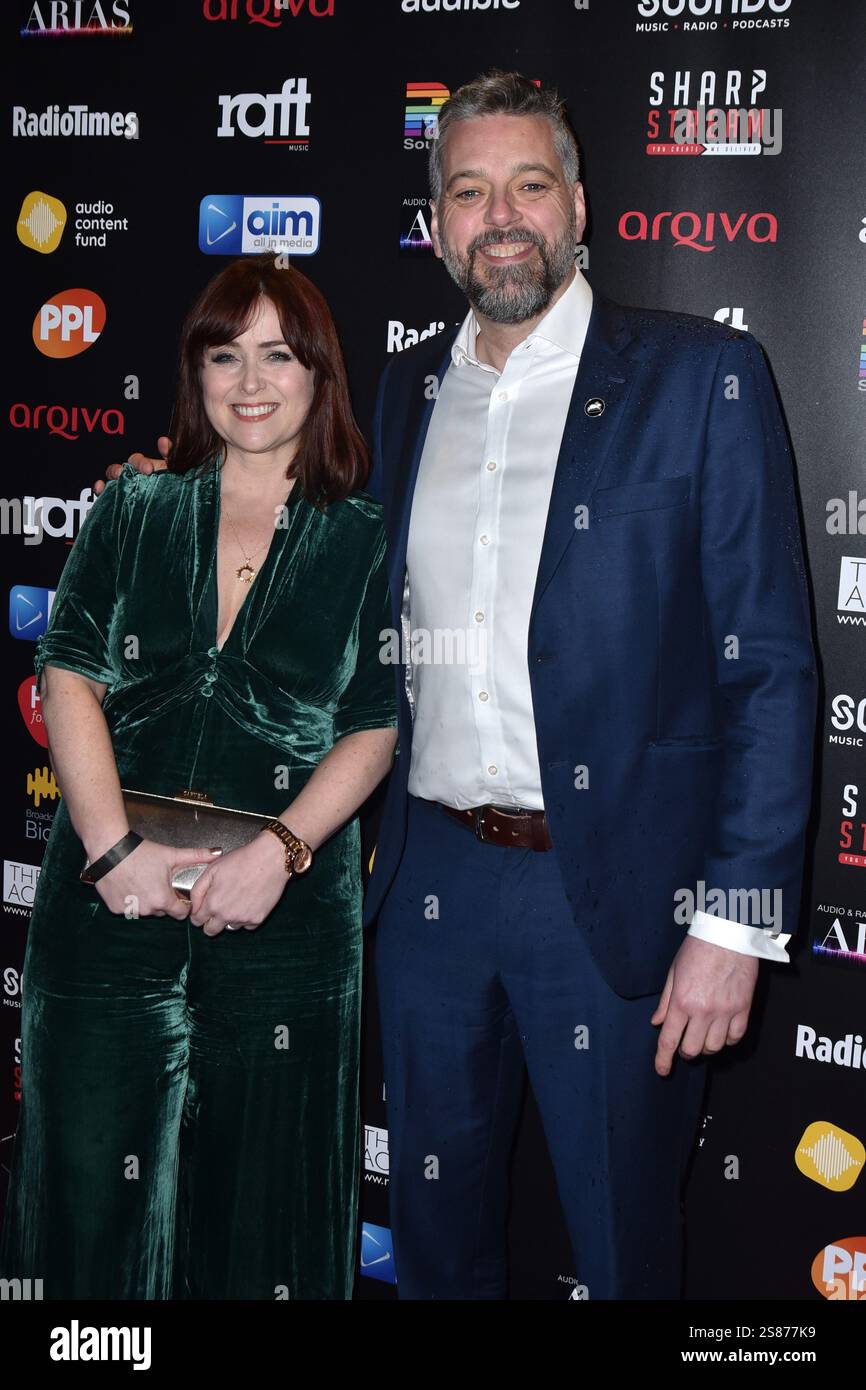 Katherine Boyle and Iain Lee attends the The Audio Radio & Industry ...