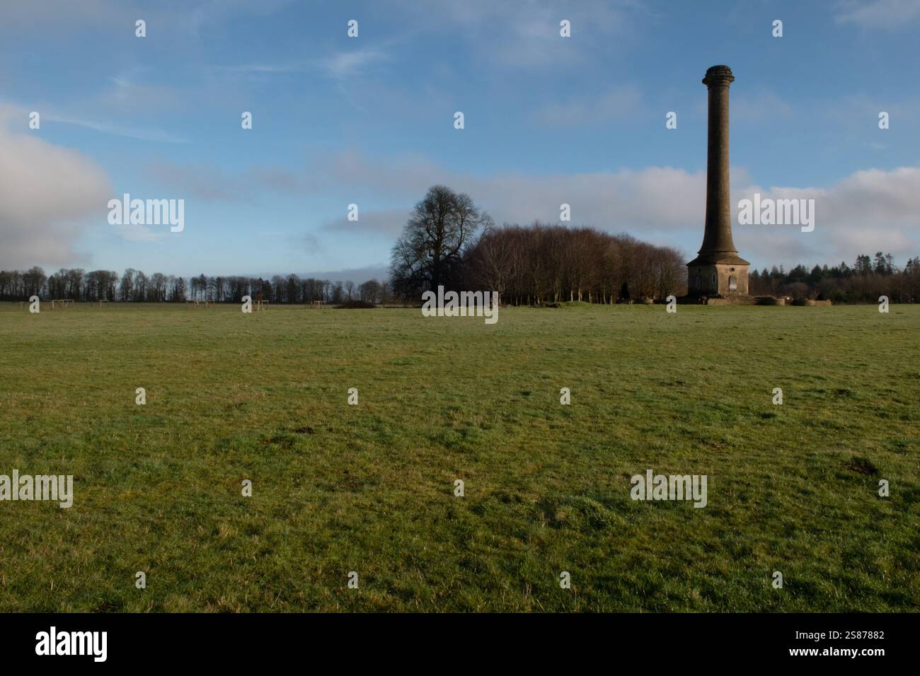 The Jolliffe Column, Ammerdown Park, Kilmersdon, Somerset Stock Photo ...