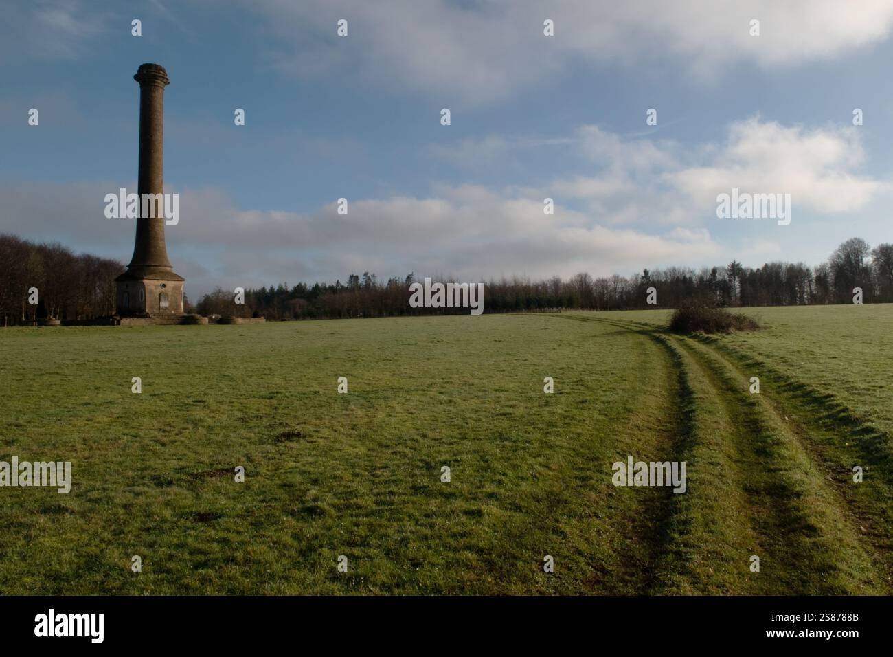 The Jolliffe Column, Ammerdown Park, Kilmersdon, Somerset Stock Photo ...
