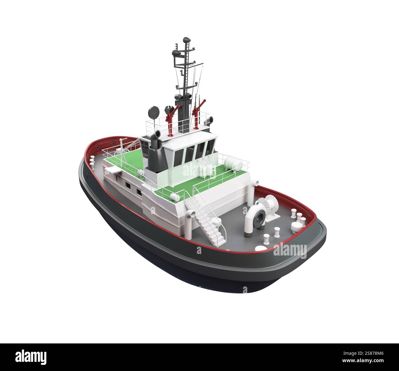 Small white boat people Cut Out Stock Images & Pictures - Alamy