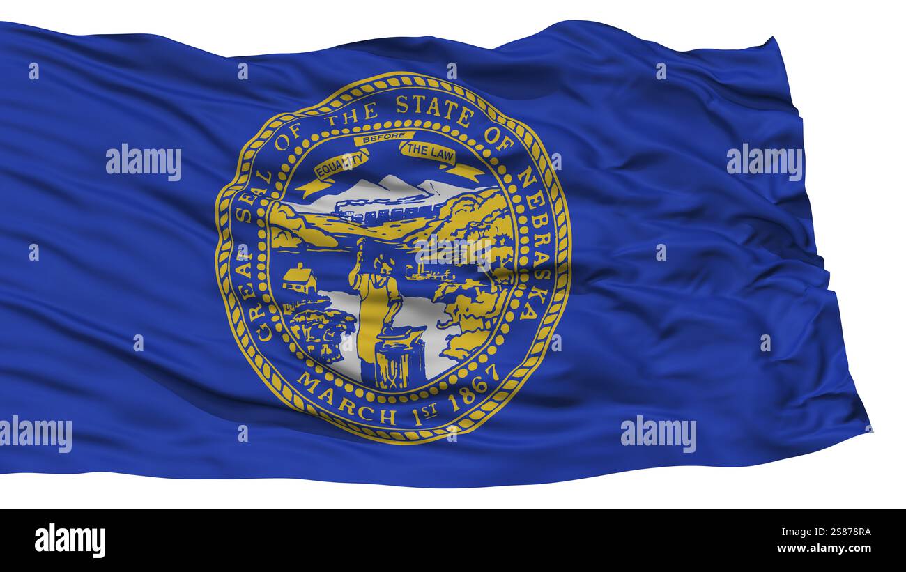 Waving flag nebraska high hi-res stock photography and images - Alamy