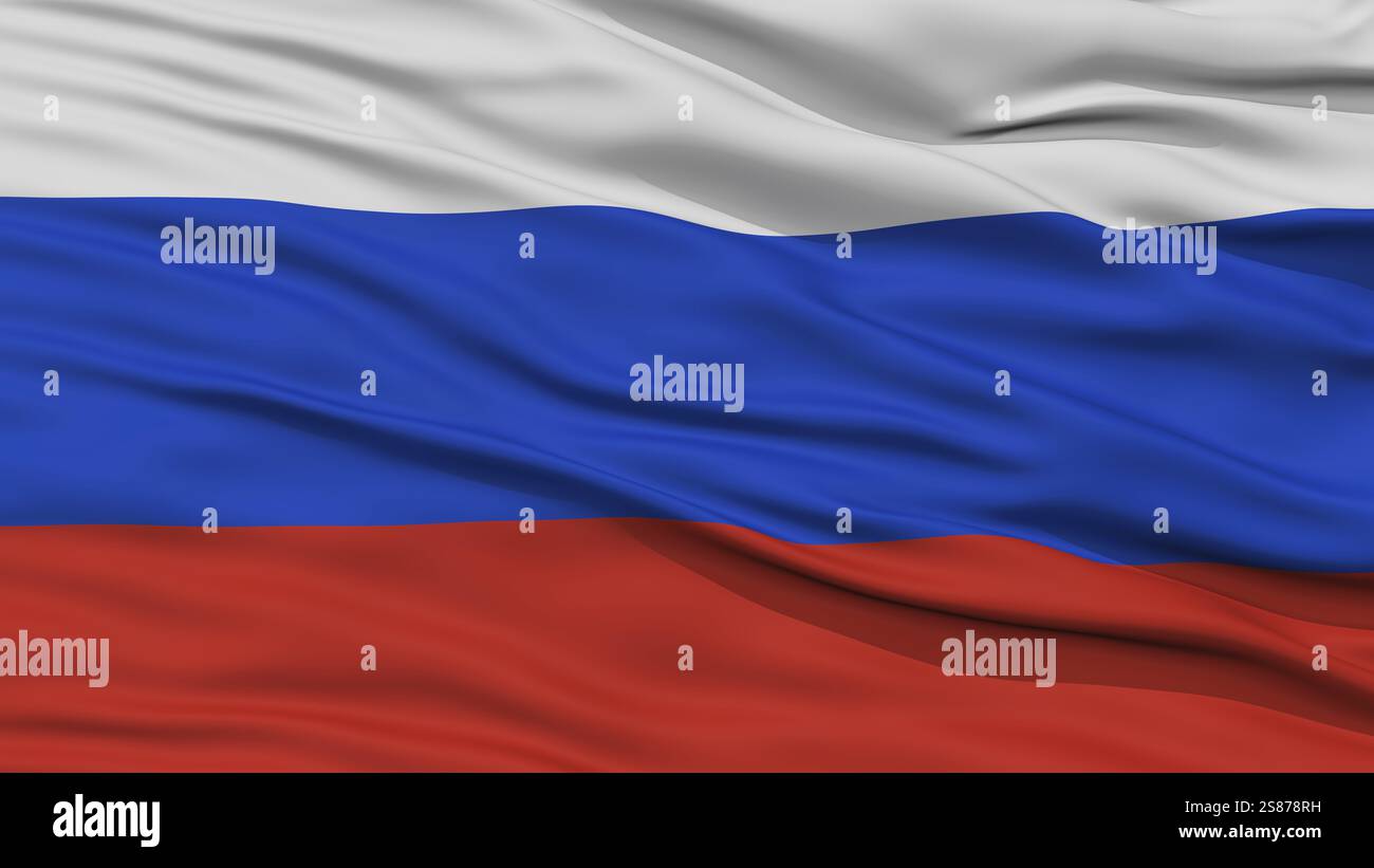 Closeup Russia Flag, Waving in the Wind, High Resolution Stock Photo - Alamy