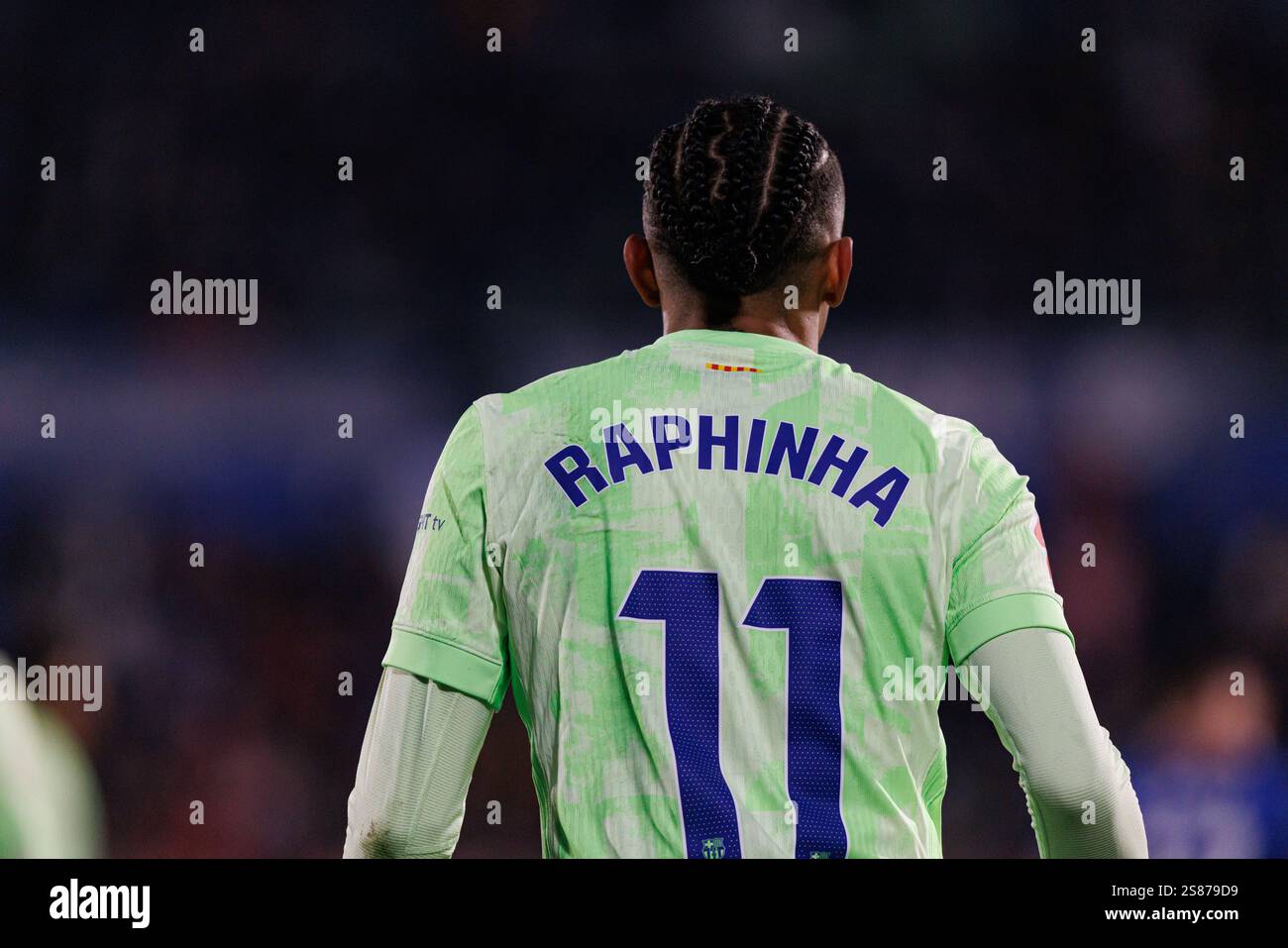 Raphinha seen during LaLiga EA SPORTS game between teams of Getafe CF ...