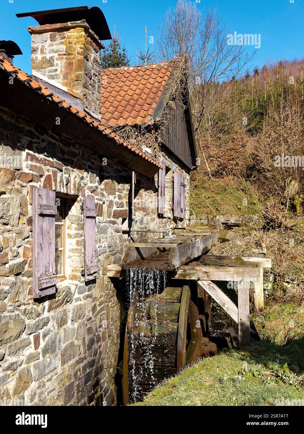 Brenscheider oil mill, the mill is one-storey and made of quarry stone ...