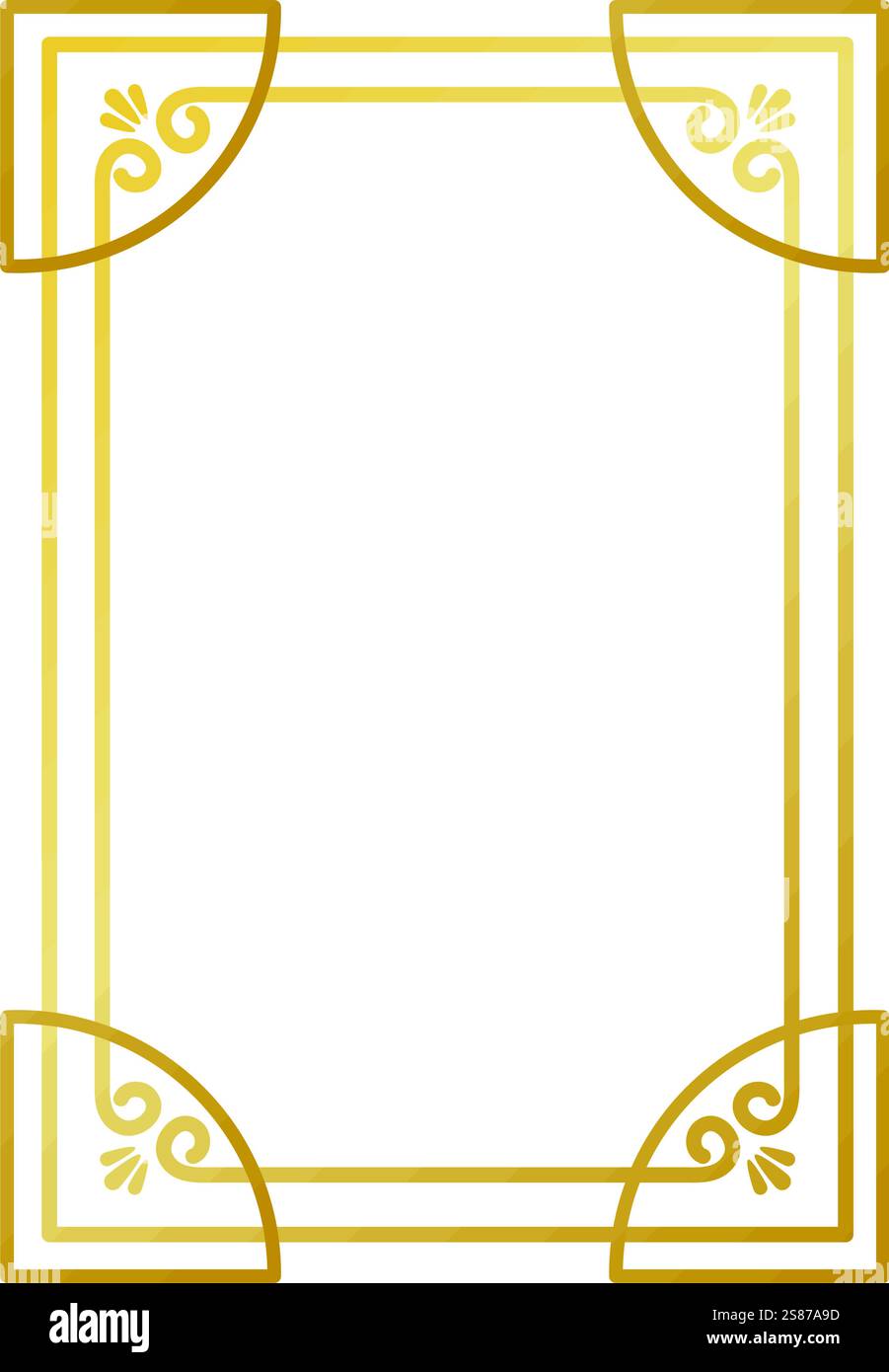 golden square frame Stock Vector Image & Art - Alamy